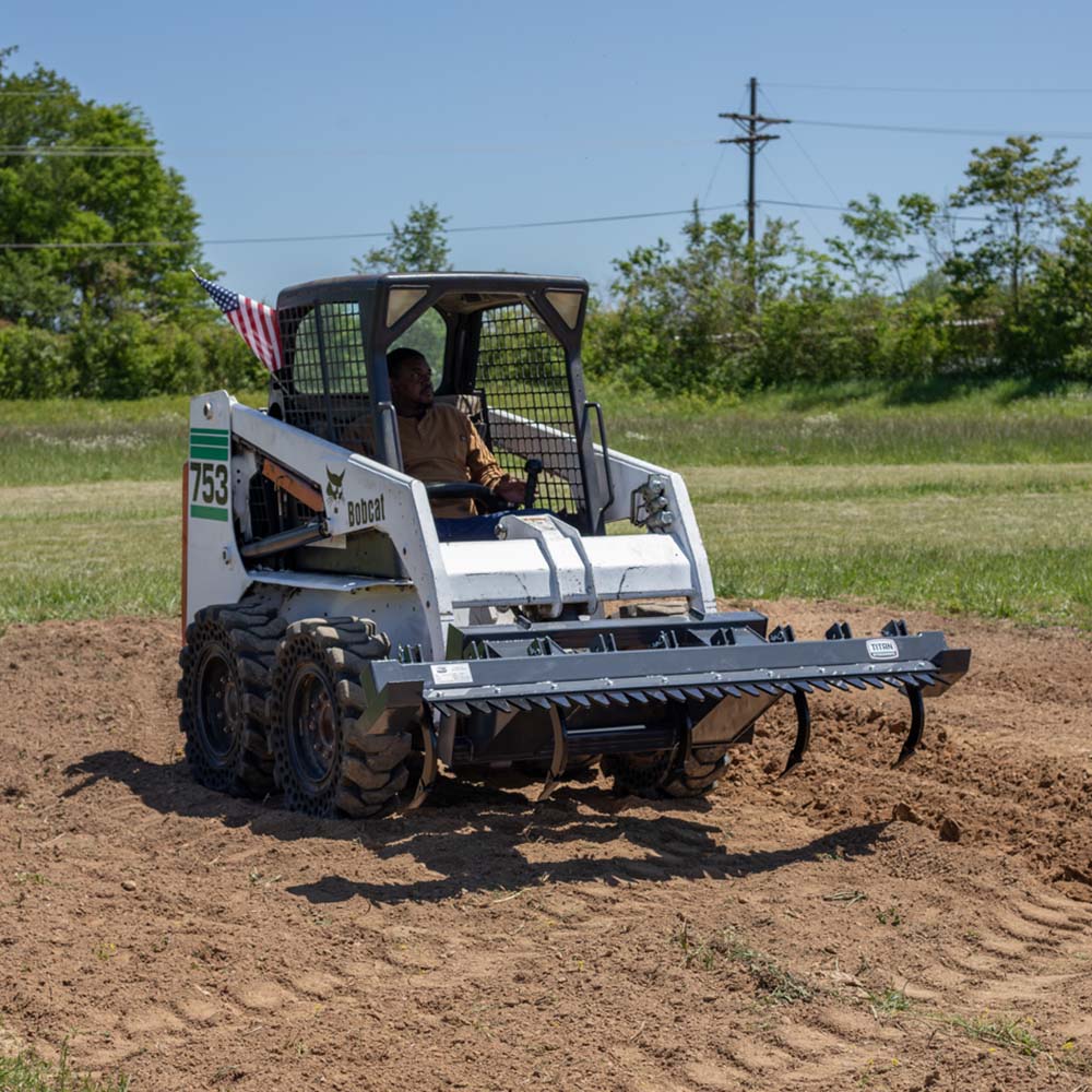 72" Ripper Scarifier Skid Steer Attachment - Optional Ripper Comb ...