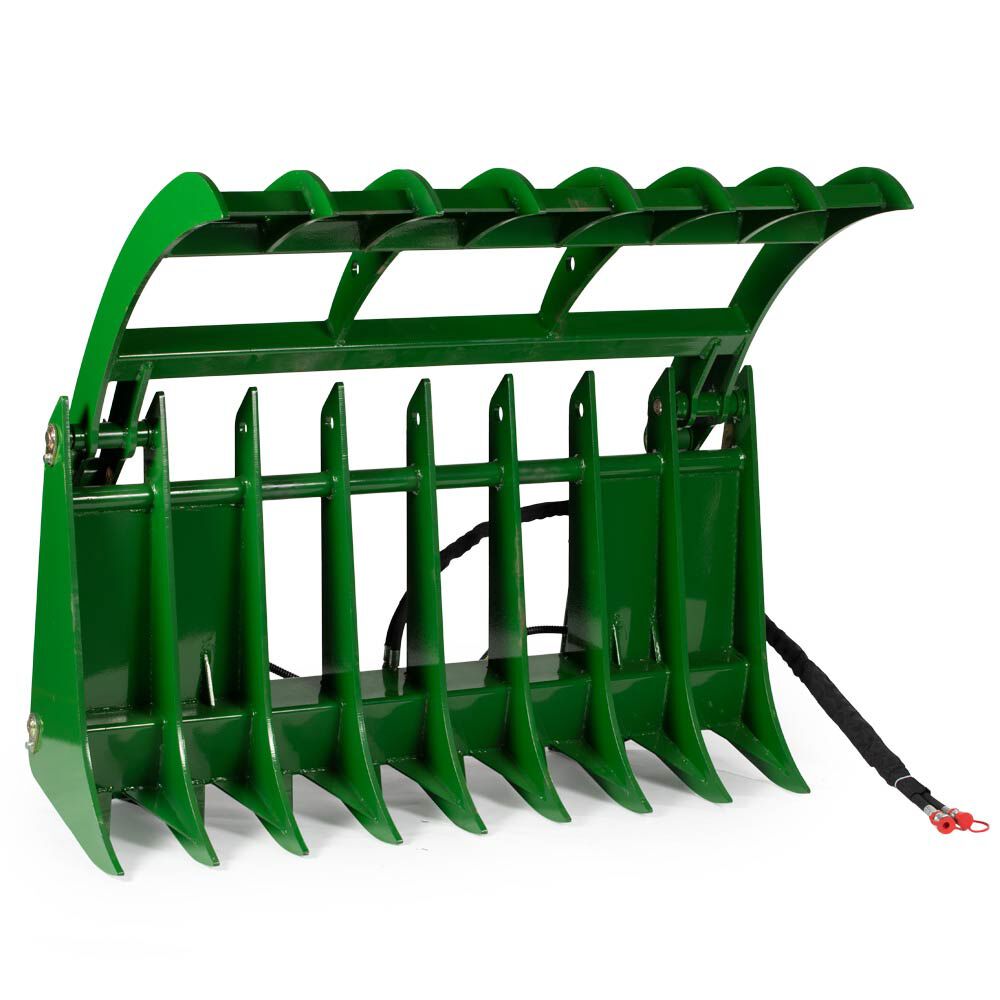 Scratch and Dent - 60-in Root Grapple Rake Attachment Fits John Deere ...