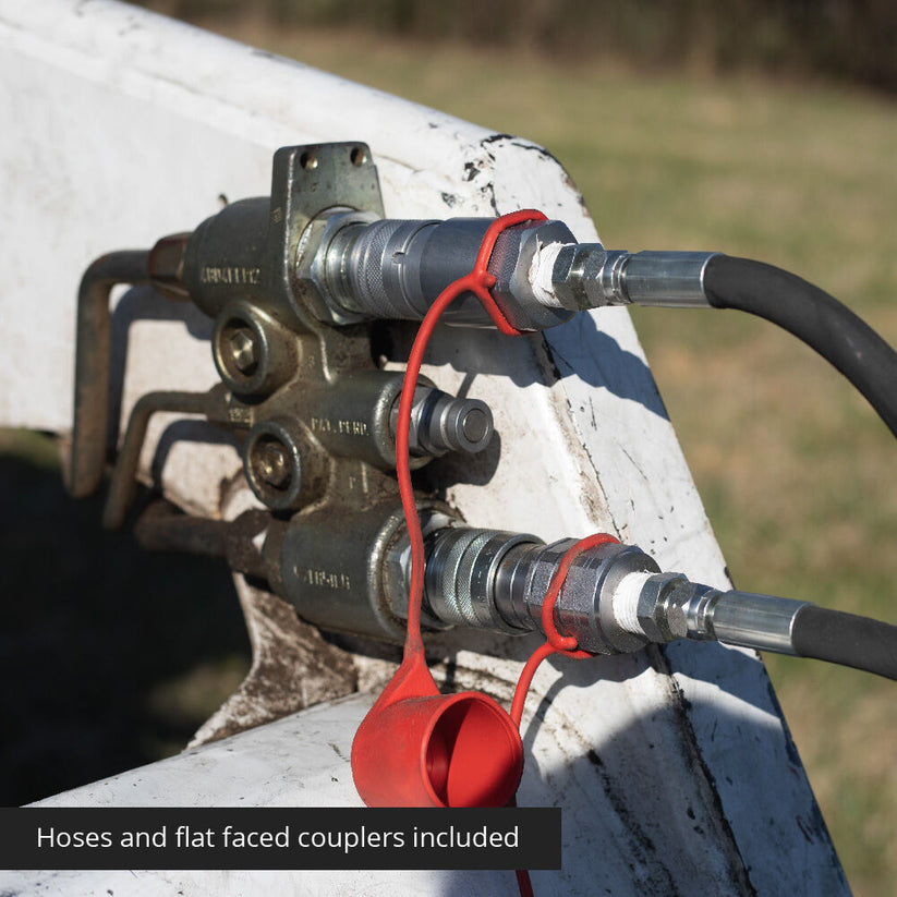 Economy Series Skid Steer 48" Single Cylinder Root Grapple Rake | Titan ...