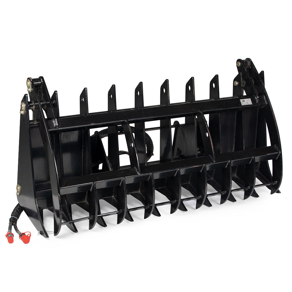 Clamshell Root Grapple Rake - Universal Skid Steer Mounting - Twin ...