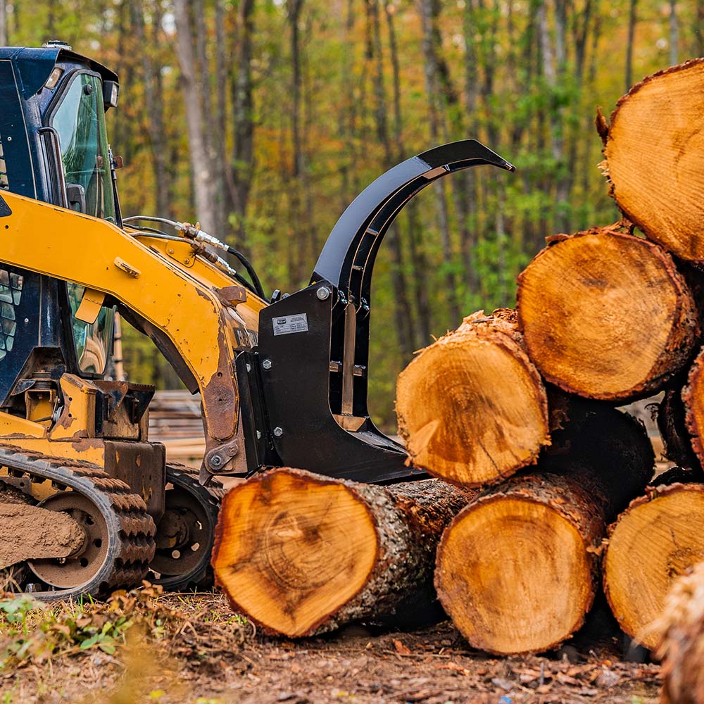 29" wide Log Grapple Attachment - Universal Skid Steer Style Mounting ...