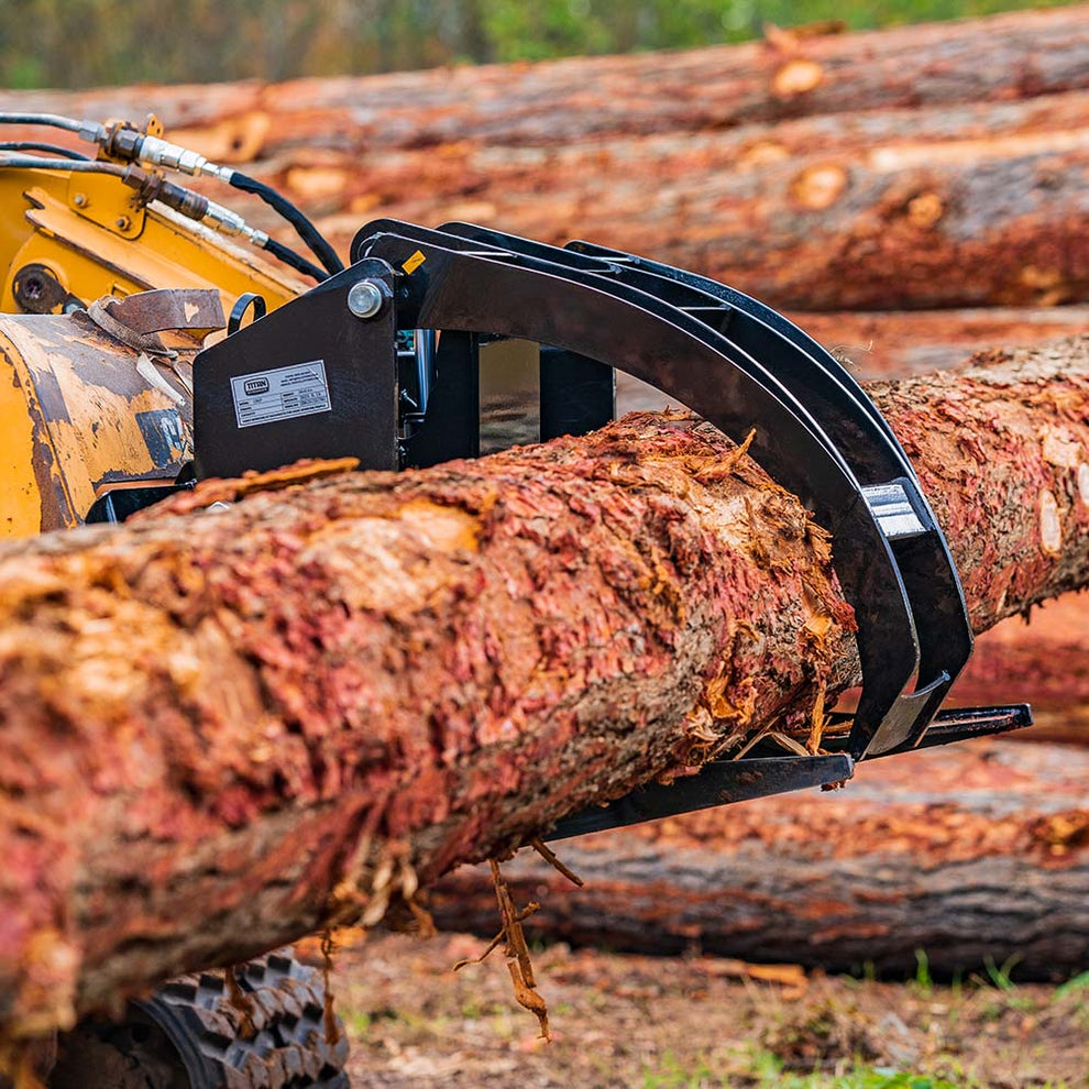 29" wide Log Grapple Attachment - Universal Skid Steer Style Mounting ...