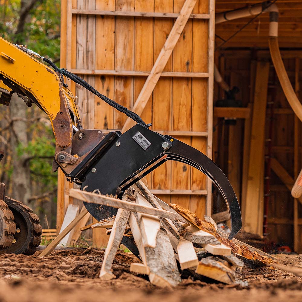 29" wide Log Grapple Attachment - Universal Skid Steer Style Mounting ...