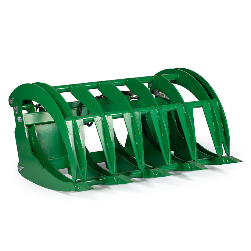 HD Root Grapple Rake Attachment Fits John Deere Hook and Pin Tractors ...