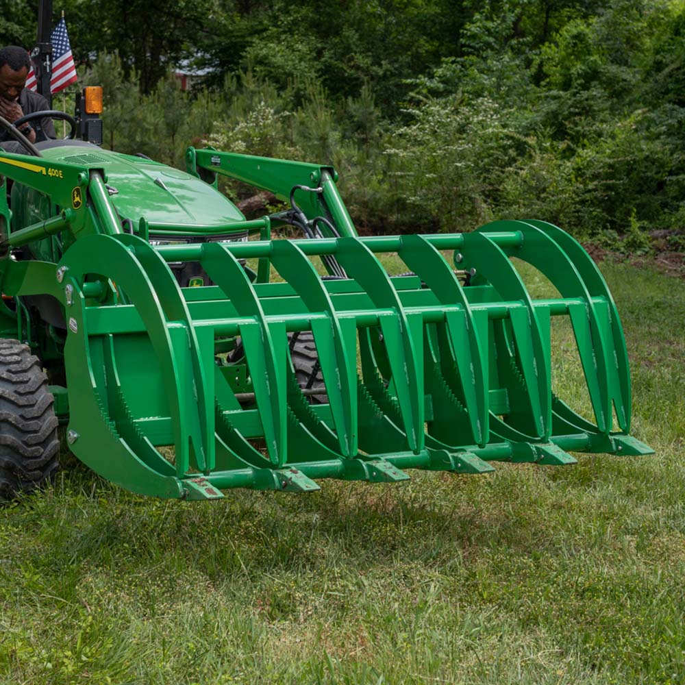 HD Root Grapple Rake Attachment Fits John Deere Hook and Pin Connection ...