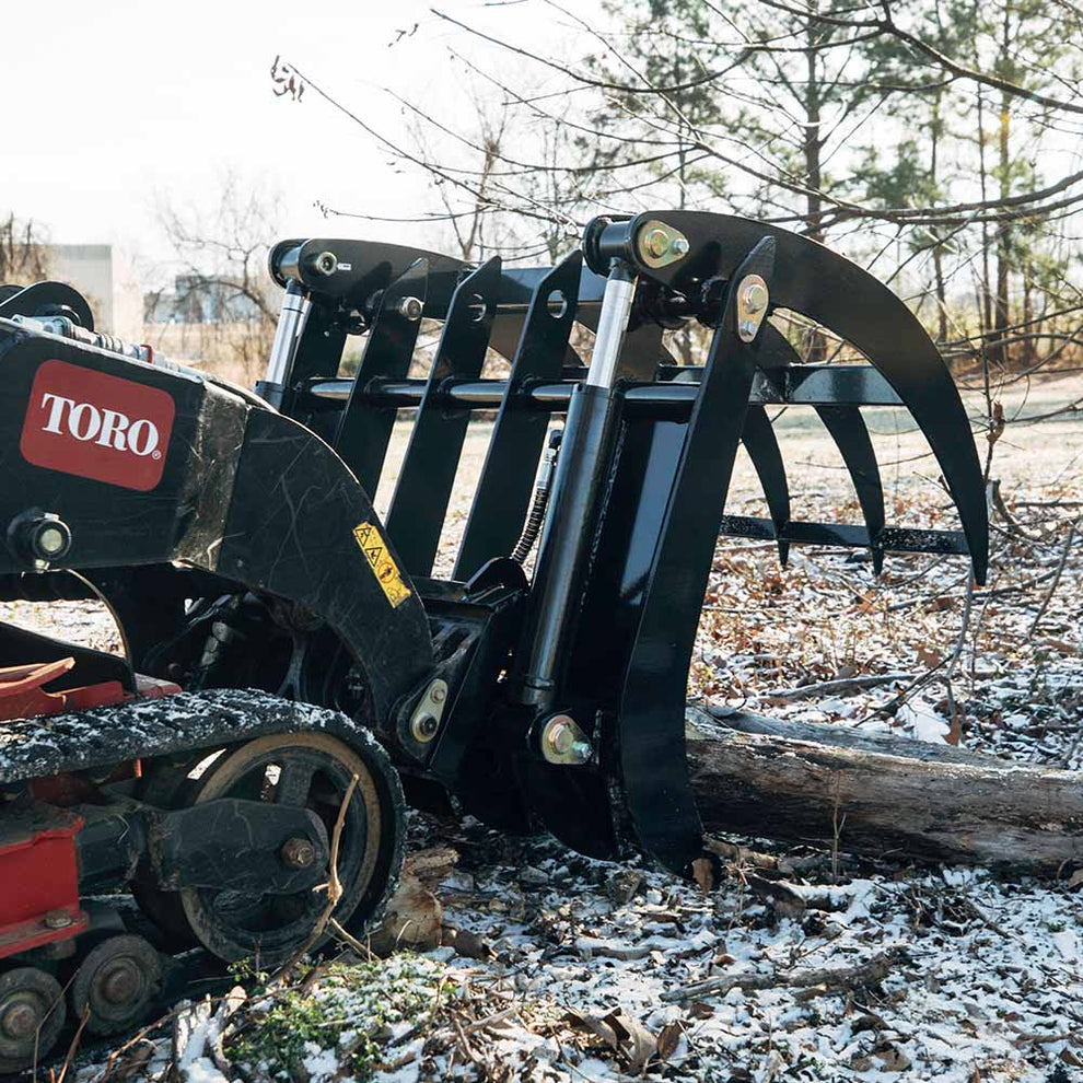 34" Mini Skid Steer Grapple Rake Attachment | Titan Attachments