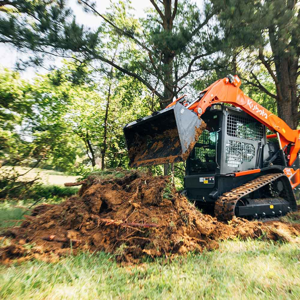 Skid Steer Dirt Bucket - 3/16" Thick Steel | Titan Attachments