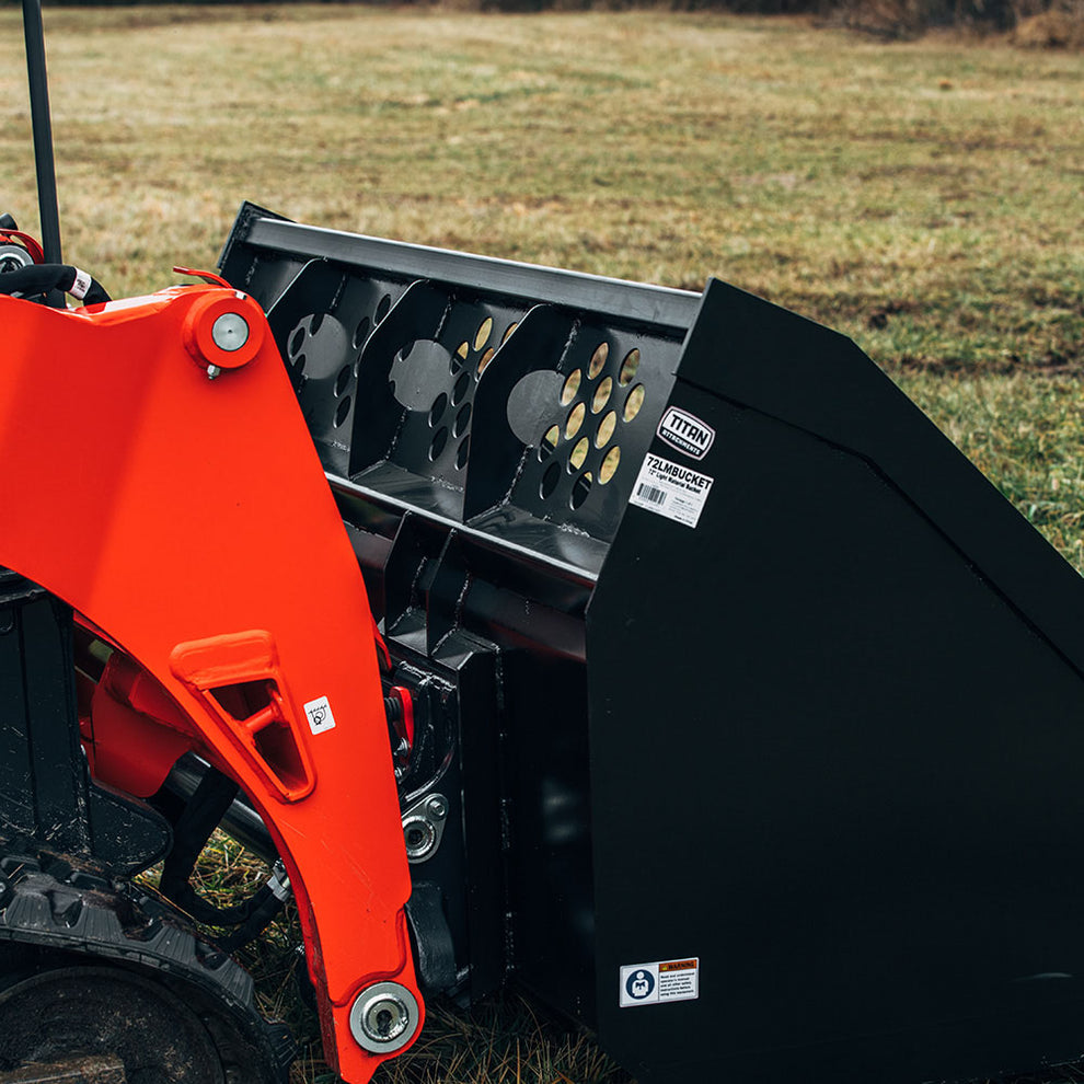 High Capacity Skid Steer Bucket | Titan Attachments