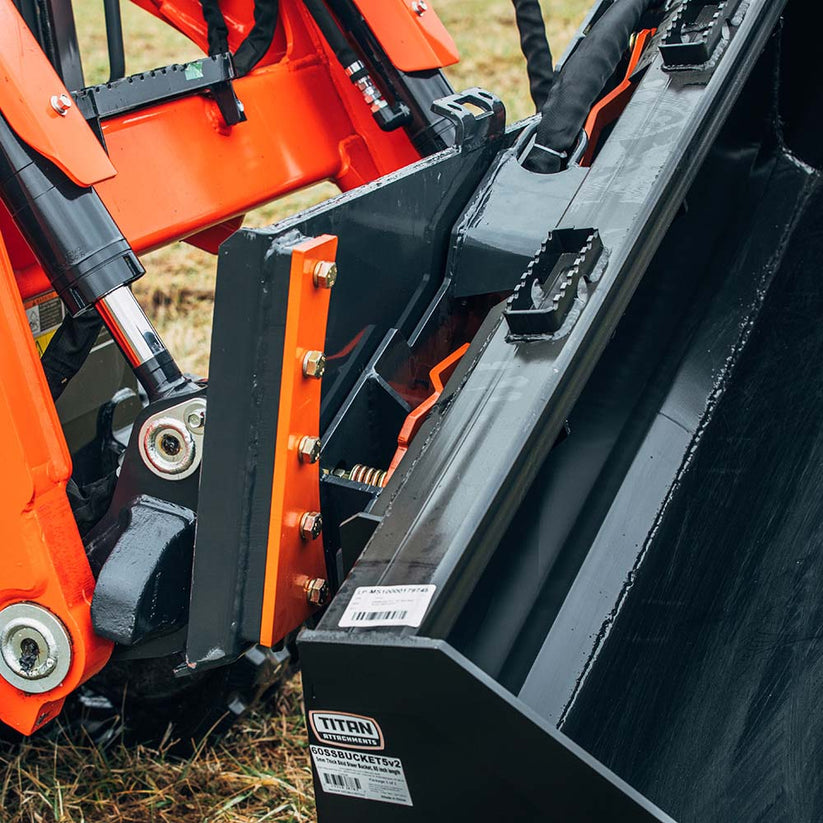 Hydraulic Tilt Mount Plate For Skid Steers and Quick Tach Tractors ...