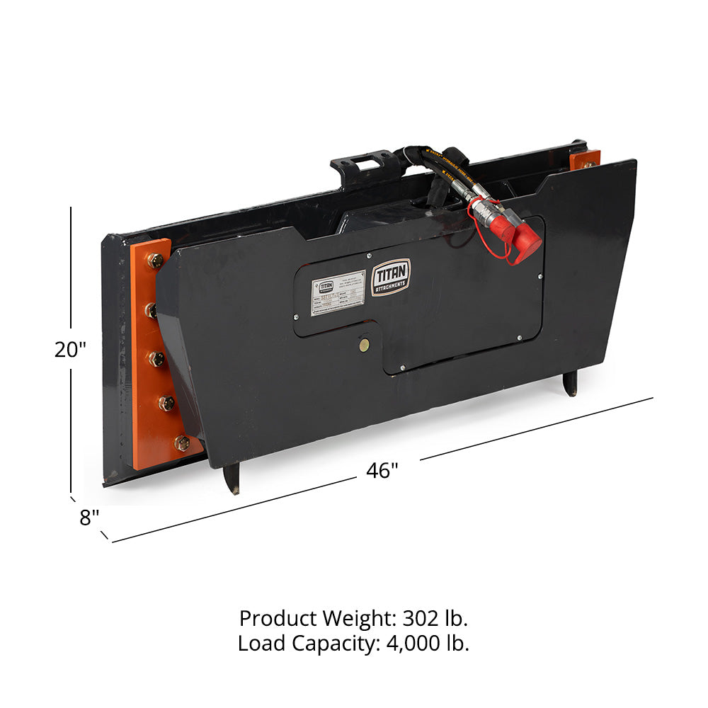 Hydraulic Tilt Mount Plate For Skid Steers and Quick Tach Tractors ...