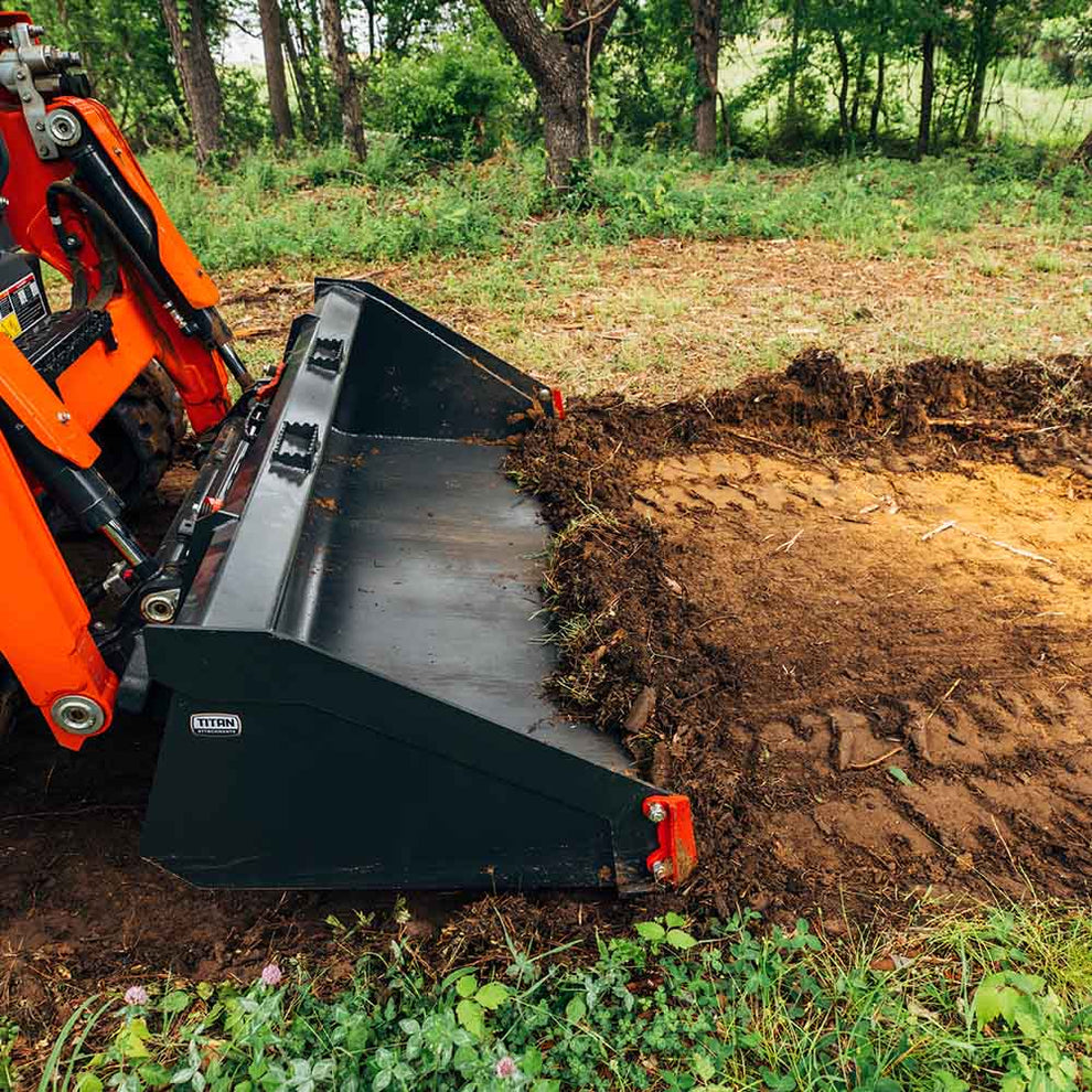 Grade 50 Pro Series Low Profile Dirt Bucket | Titan Attachments