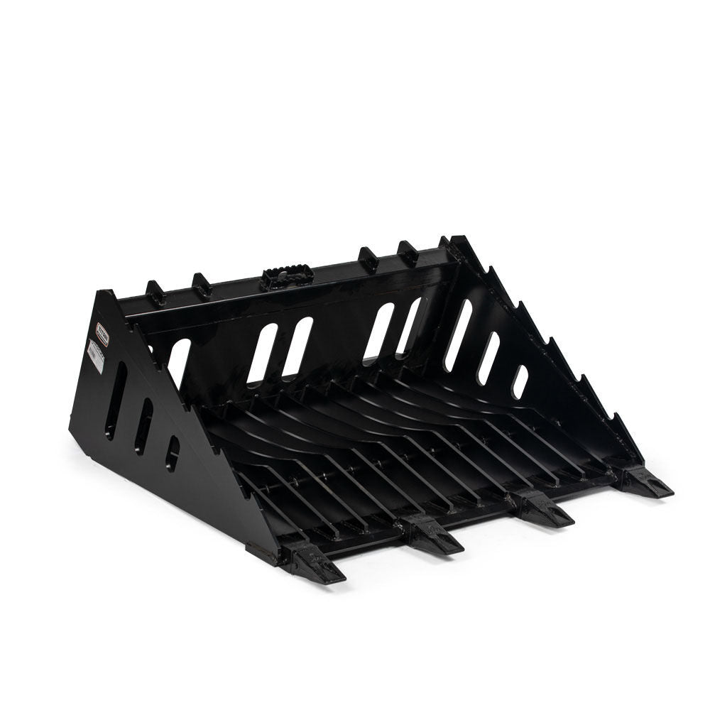 Fine-Grade Skeleton Rock Bucket with Bolt-On Teeth | Titan Attachments