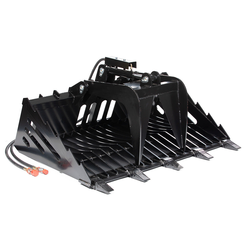 Fine Grade Skeleton Rock Grapple Rake | Titan Attachments