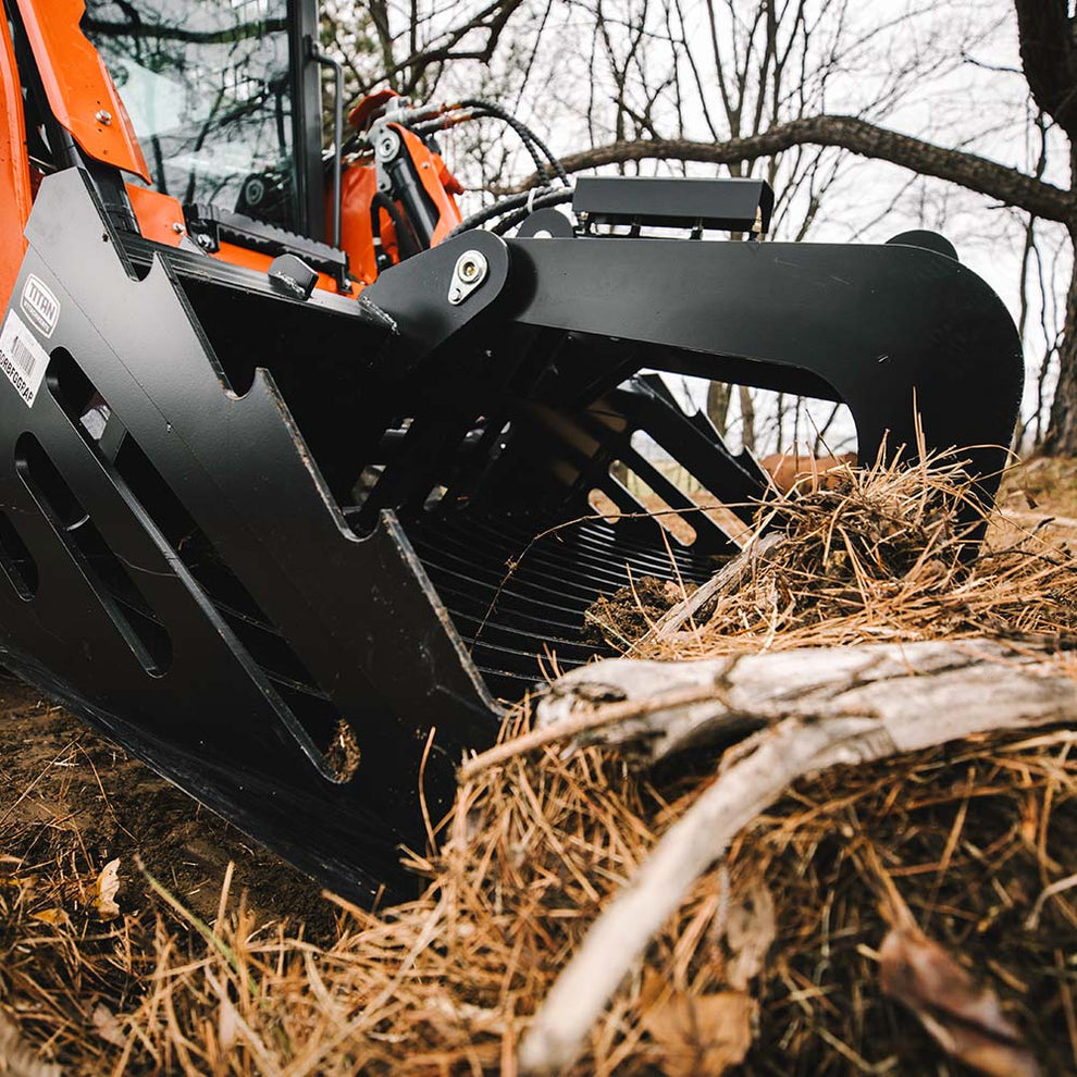 Fine Grade Skeleton Rock Grapple Rake – Titan Attachments