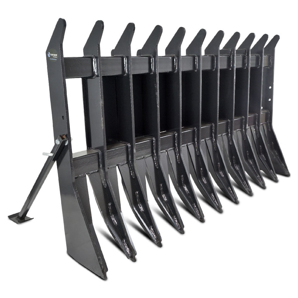 Skid Steer Root Rake Attachment - Universal Quick Tach Hookup - Root ...