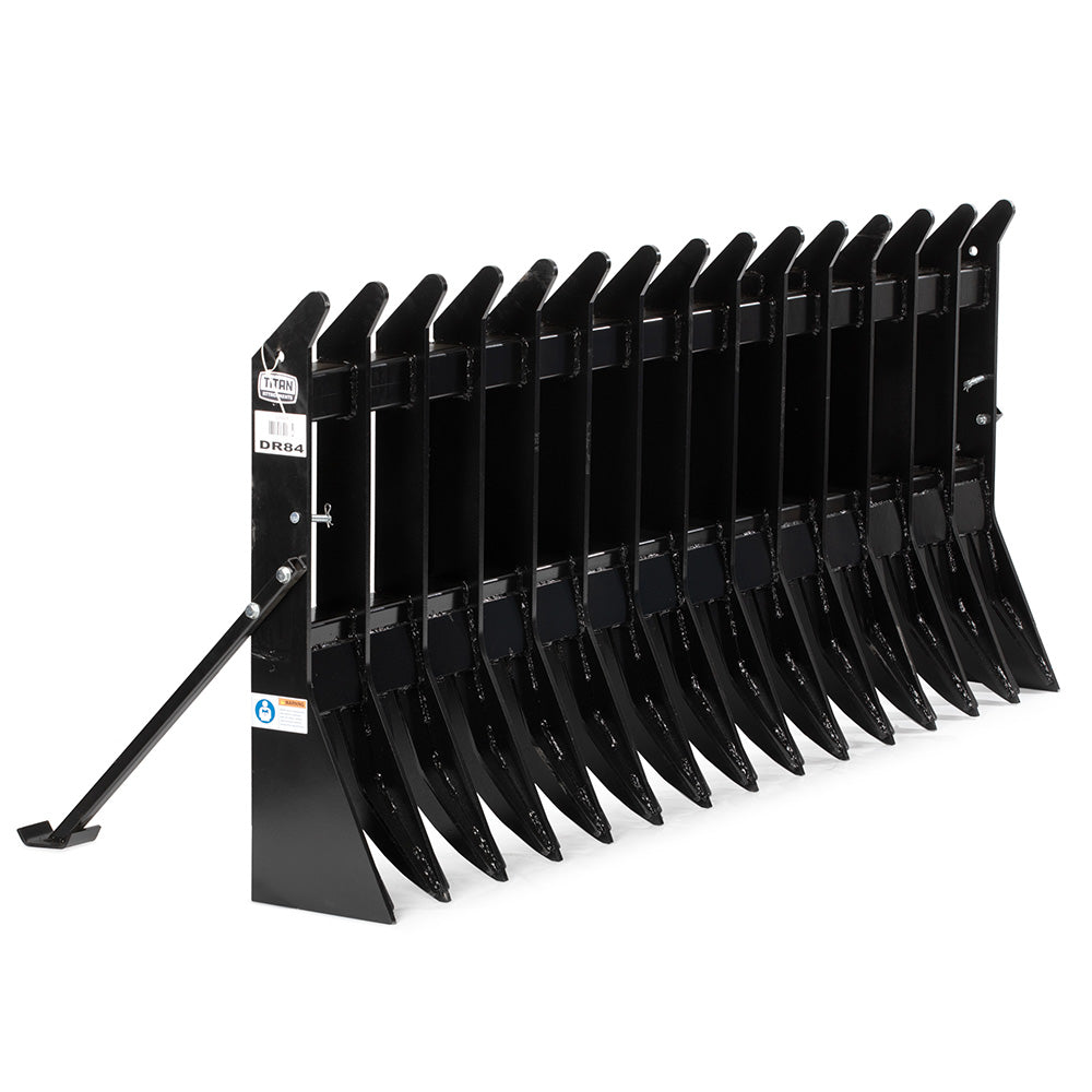 Scratch and Dent, Standard Series 84" Root Debris Rake | Titan Attachments