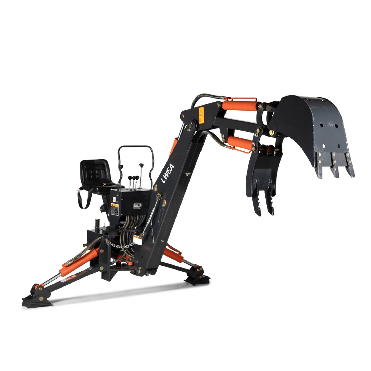 3 Point Backhoe with Thumb Excavator | Titan Attachments