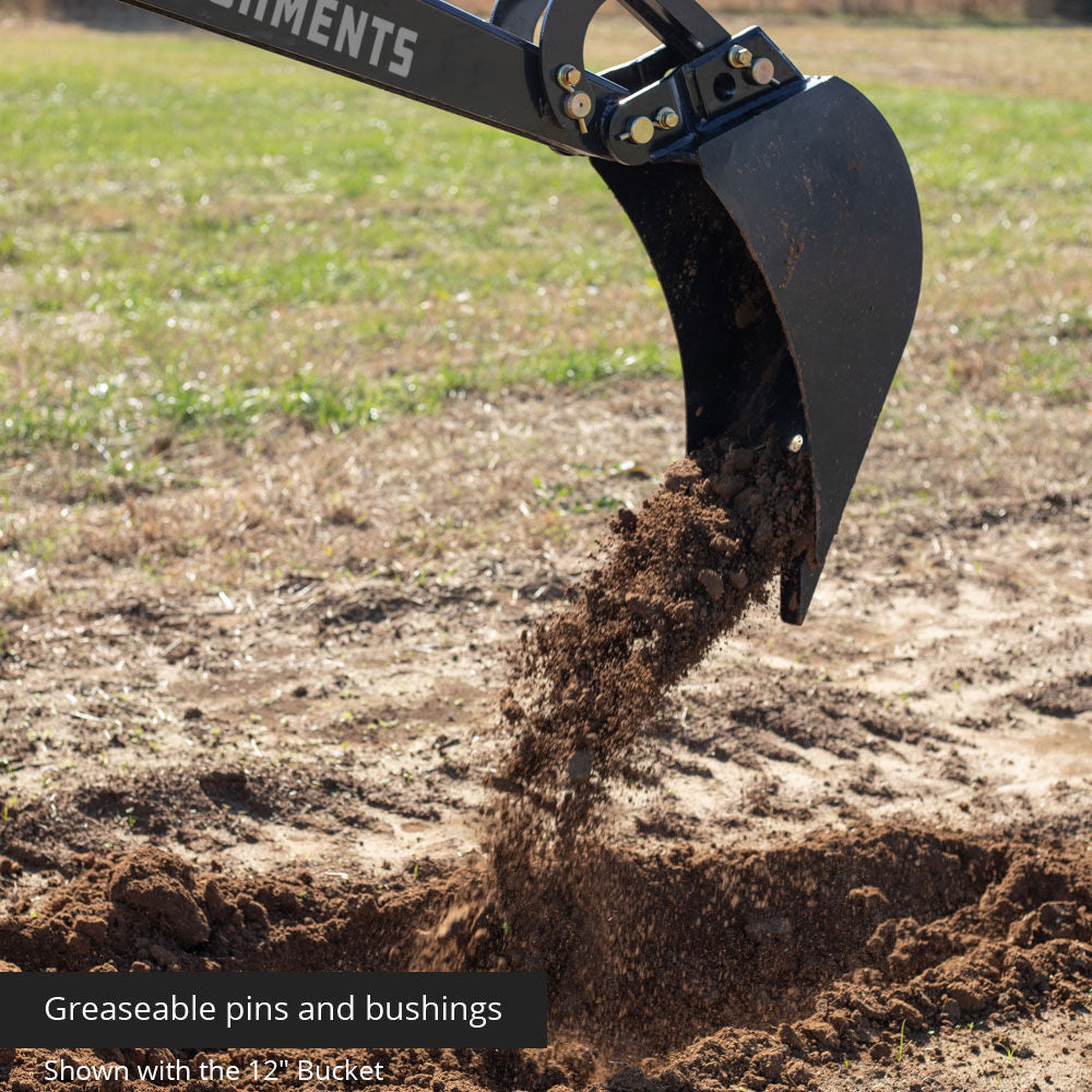 Skid Steer Fronthoe Excavator Attachment with Optional Bucket ...