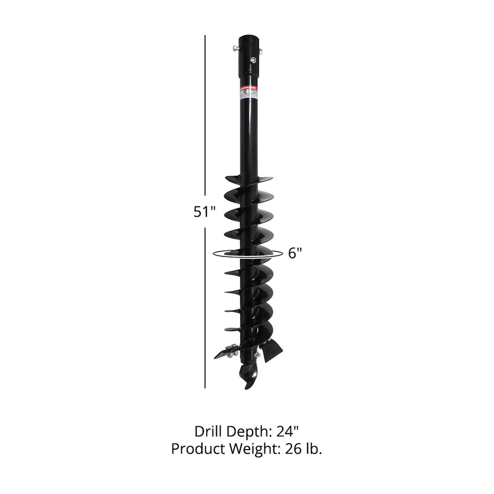 Auger Bit for 3 Point Post Hole Digger | Titan Attachments