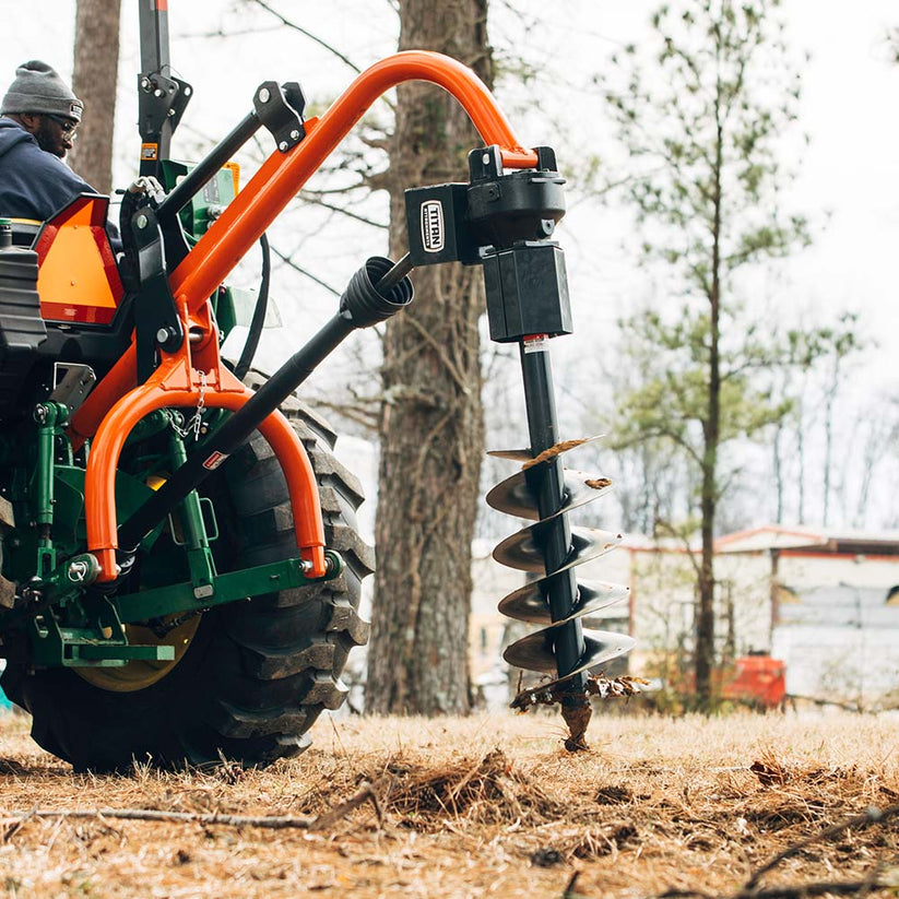Pro Series 3 Point Post Hole Digger with Hydraulic Ram | Titan Attachments
