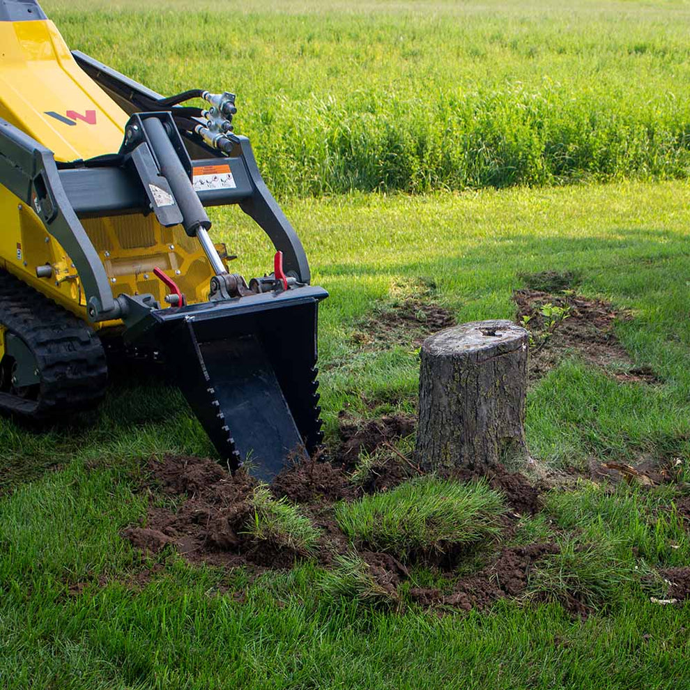 Mini Skid Steer Stump Bucket | Titan Attachments
