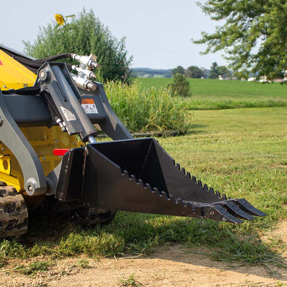 Mini Skid Steer Stump Bucket | Titan Attachments