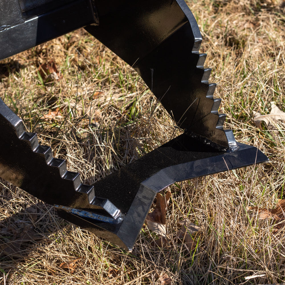 Heavy-Duty Tree and Bush Grubber - Universal Skid Steer Quick Tach ...