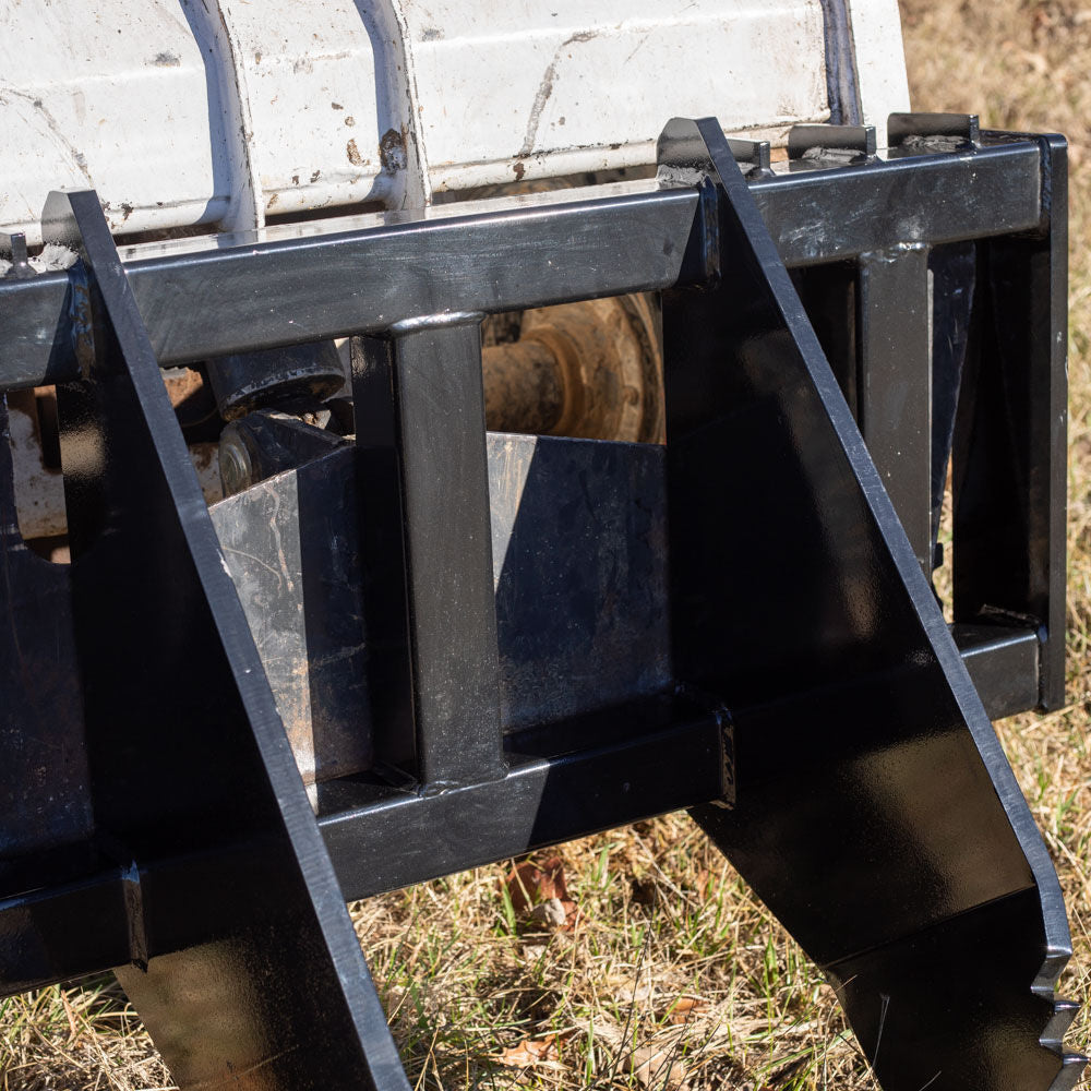 Heavy-Duty Tree and Bush Grubber - Universal Skid Steer Quick Tach ...
