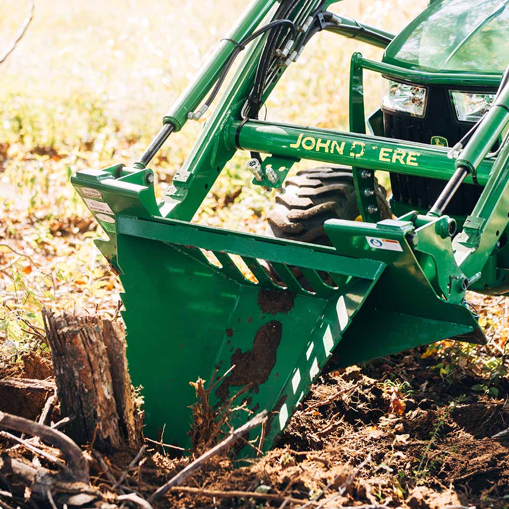 Economy Series Stump Bucket, Fits John Deere Tractors | Titan Attachments