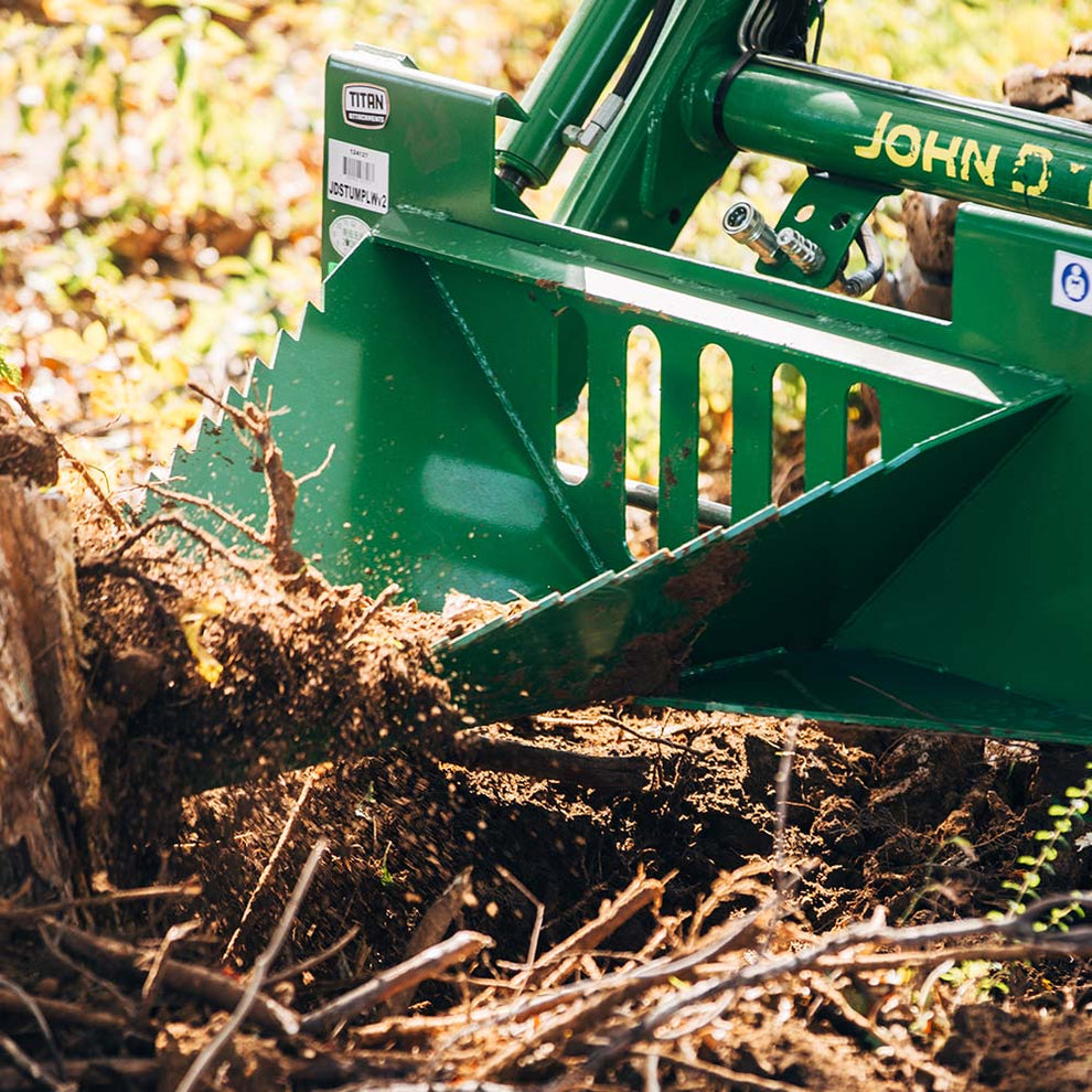 Economy Series Stump Bucket, Fits John Deere Tractors | Titan Attachments