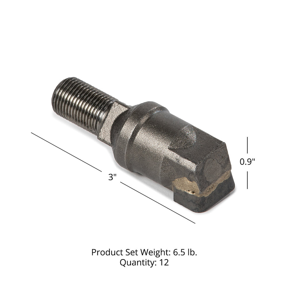 12 Pack Standard Series Stump Grinder Replacement Teeth | Titan Attachments