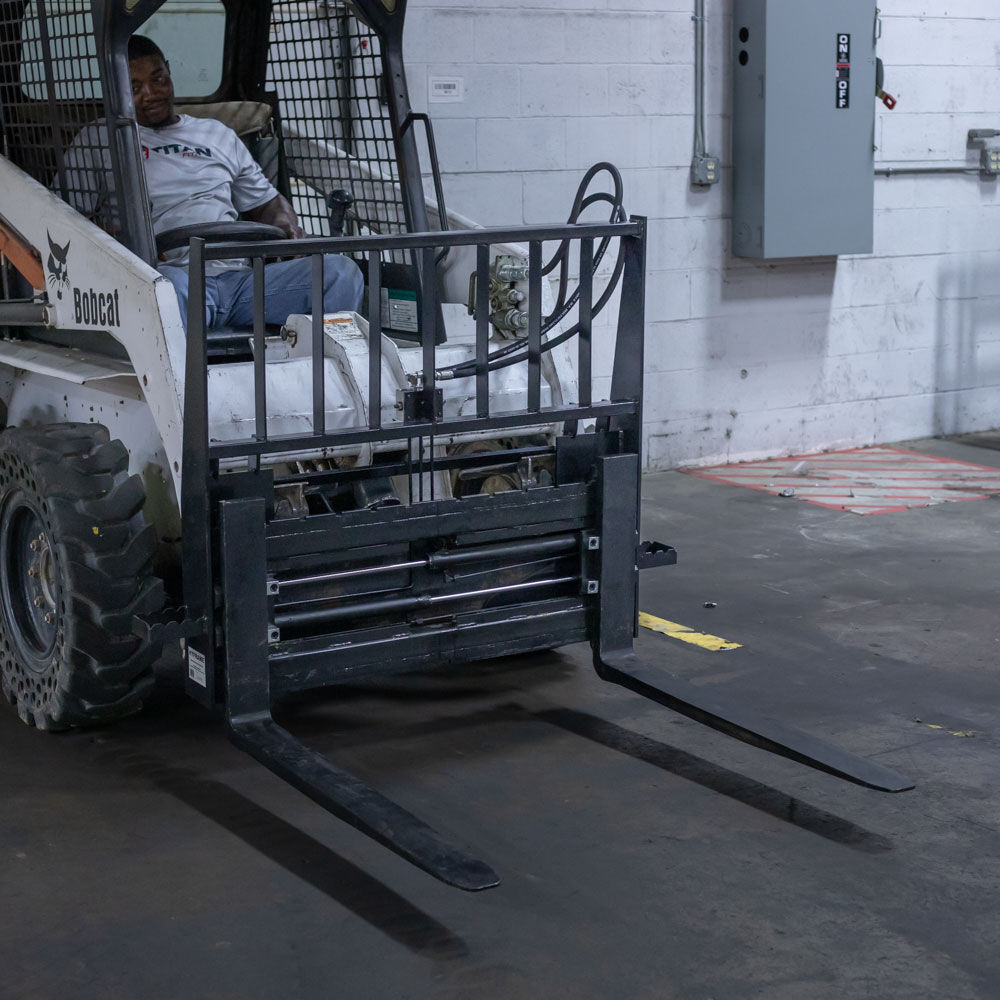 Standard Series Adjustable Hydraulic Sliding Skid Steer Pallet Fork ...