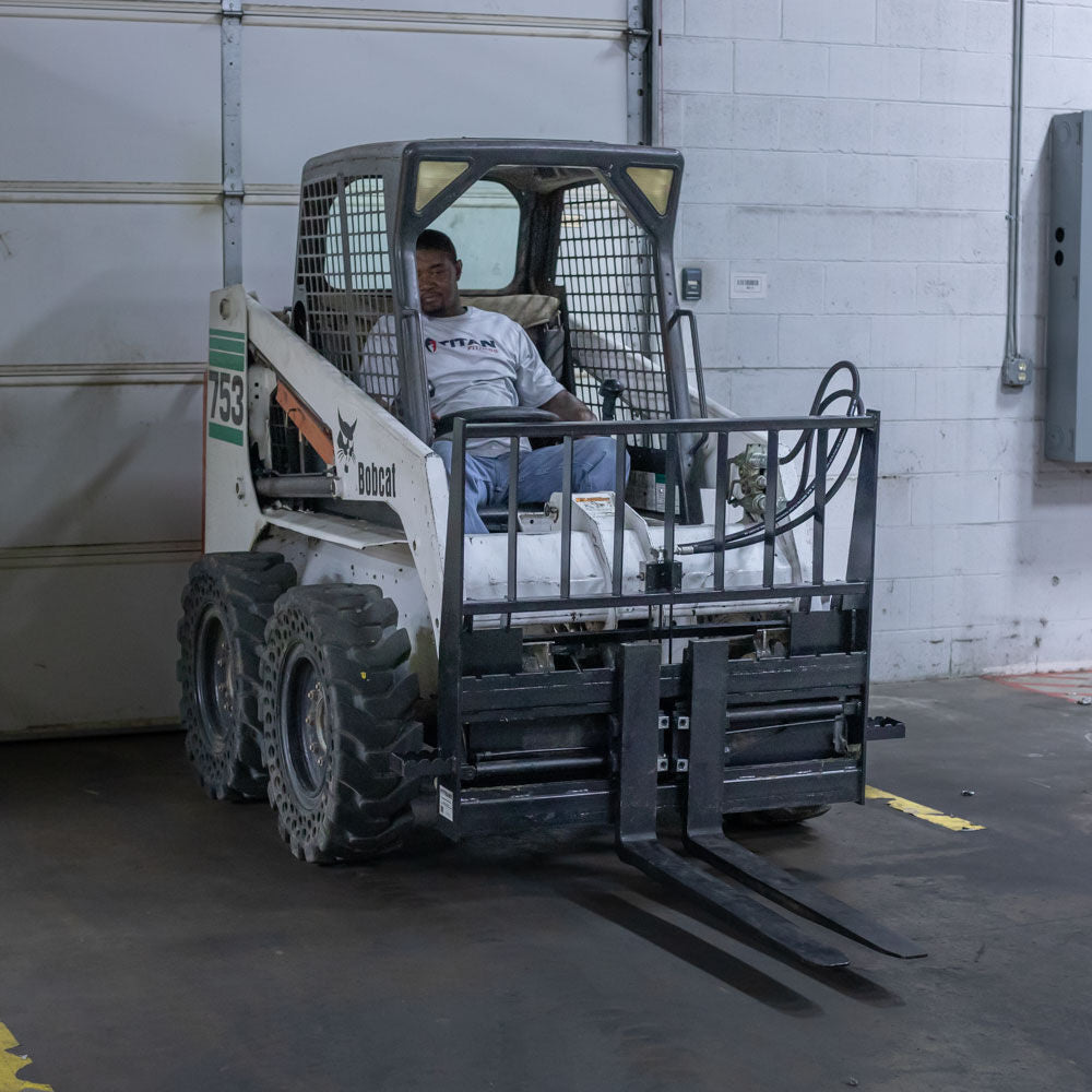 Standard Series Adjustable Hydraulic Sliding Skid Steer Pallet Fork ...