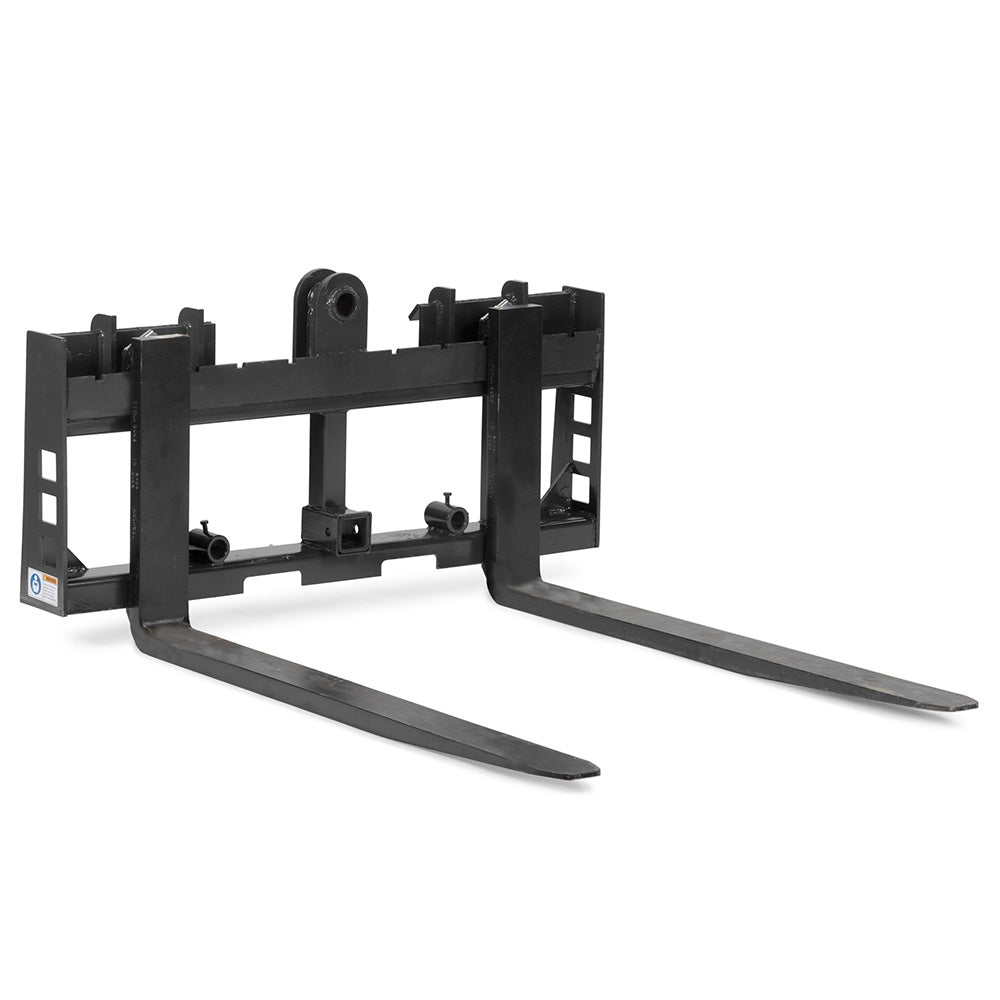 Economy Series Pallet Fork Frame, Fits Skid Steer Quick Tach | Titan ...