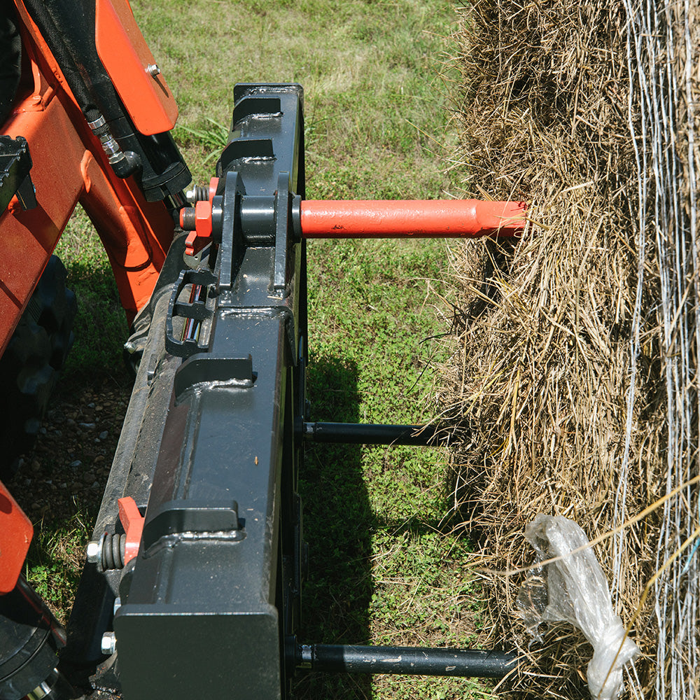 Heavy-Duty Hay Frame Attachment - Optional Hay Spear and Stabilizer ...