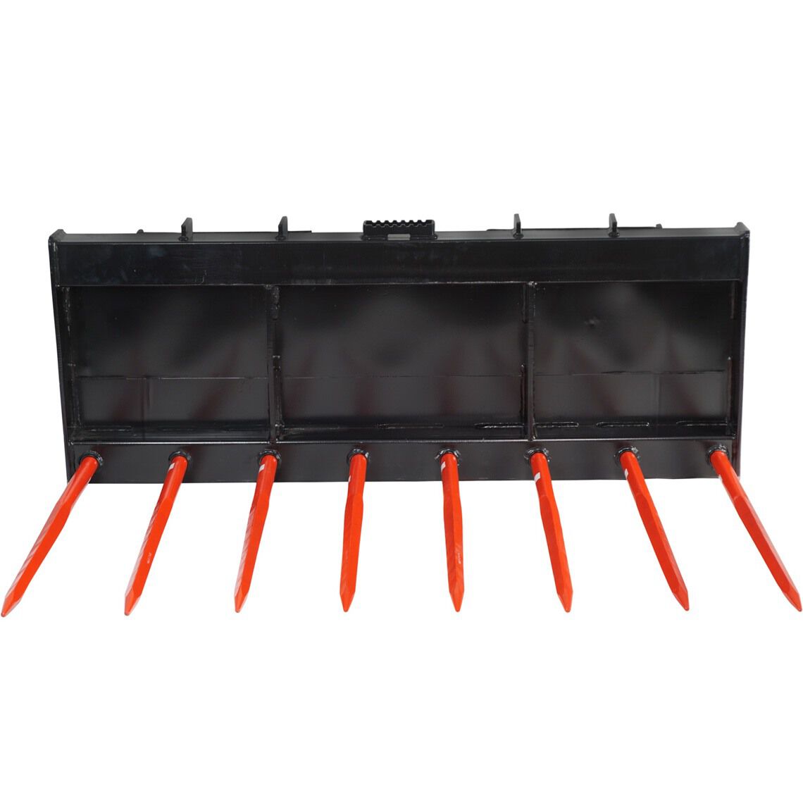 60" Manure Tine Bucket Attachment, (8) C1 Hay Spears | Titan Attachments
