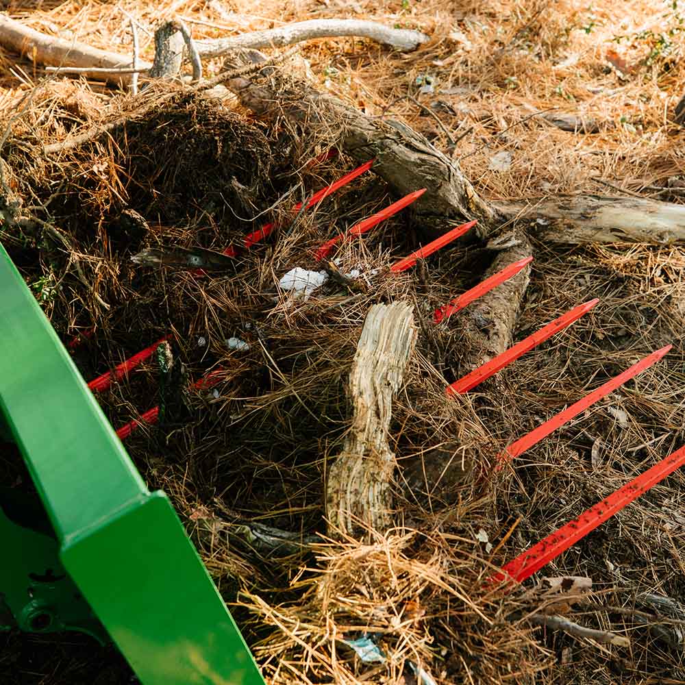 72" Manure Tine Bucket Attachment, (10) C1 Hay Spears - Fits Hook and ...