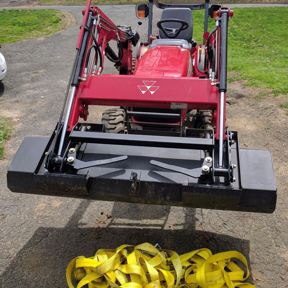 Skid Steer Conversion Adapter - 17" x 9.25" Latch Box Weld - Quick Tach ...