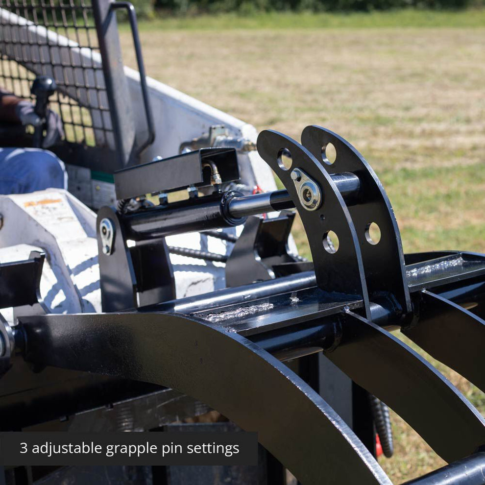 Hydraulic Skid Steer Pallet Fork Grapple Attachment V2 - 1/2" Thick ...