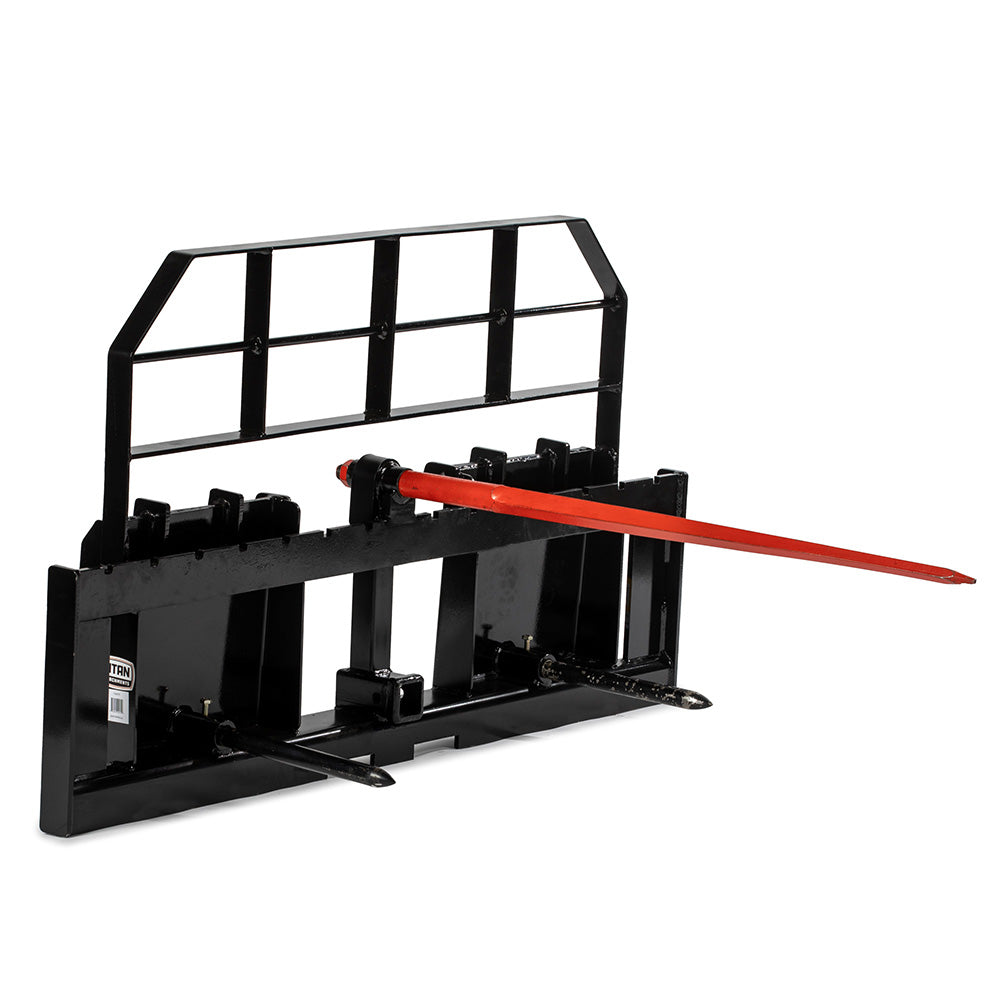 Pro Series Extra Wide Hay Frame Attachment with C2 Hay Spears | Titan ...