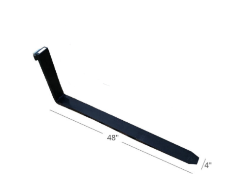 Scratch and Dent, 48" Single Pallet Fork Blade | Titan Attachments