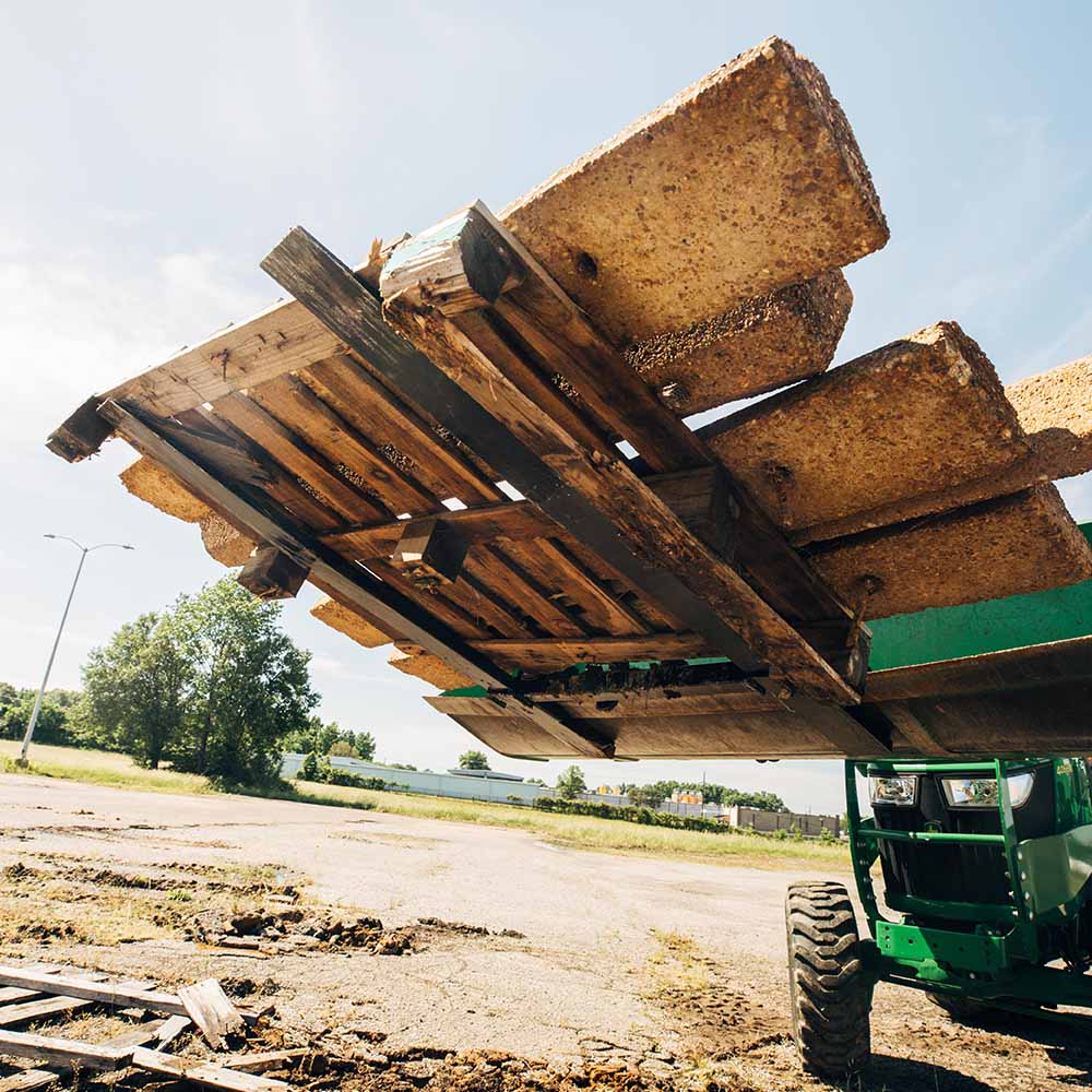 Heavy-Duty 60" Clamp-on Pallet Forks - 47" x 4" Fork Length - Optional ...