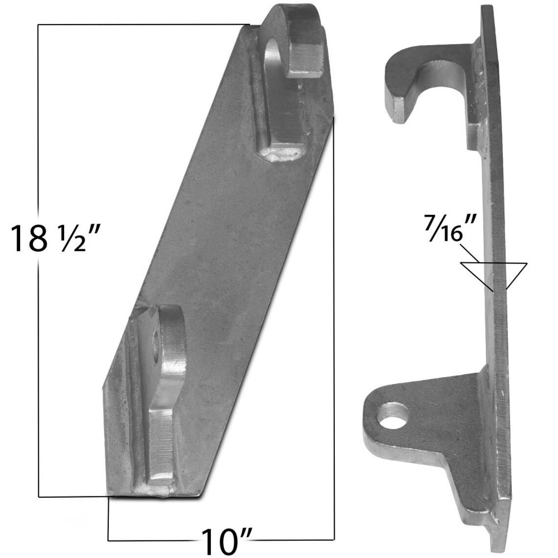 Weld-On Mount Brackets Fit Global Euro Loaders – Titan Attachments