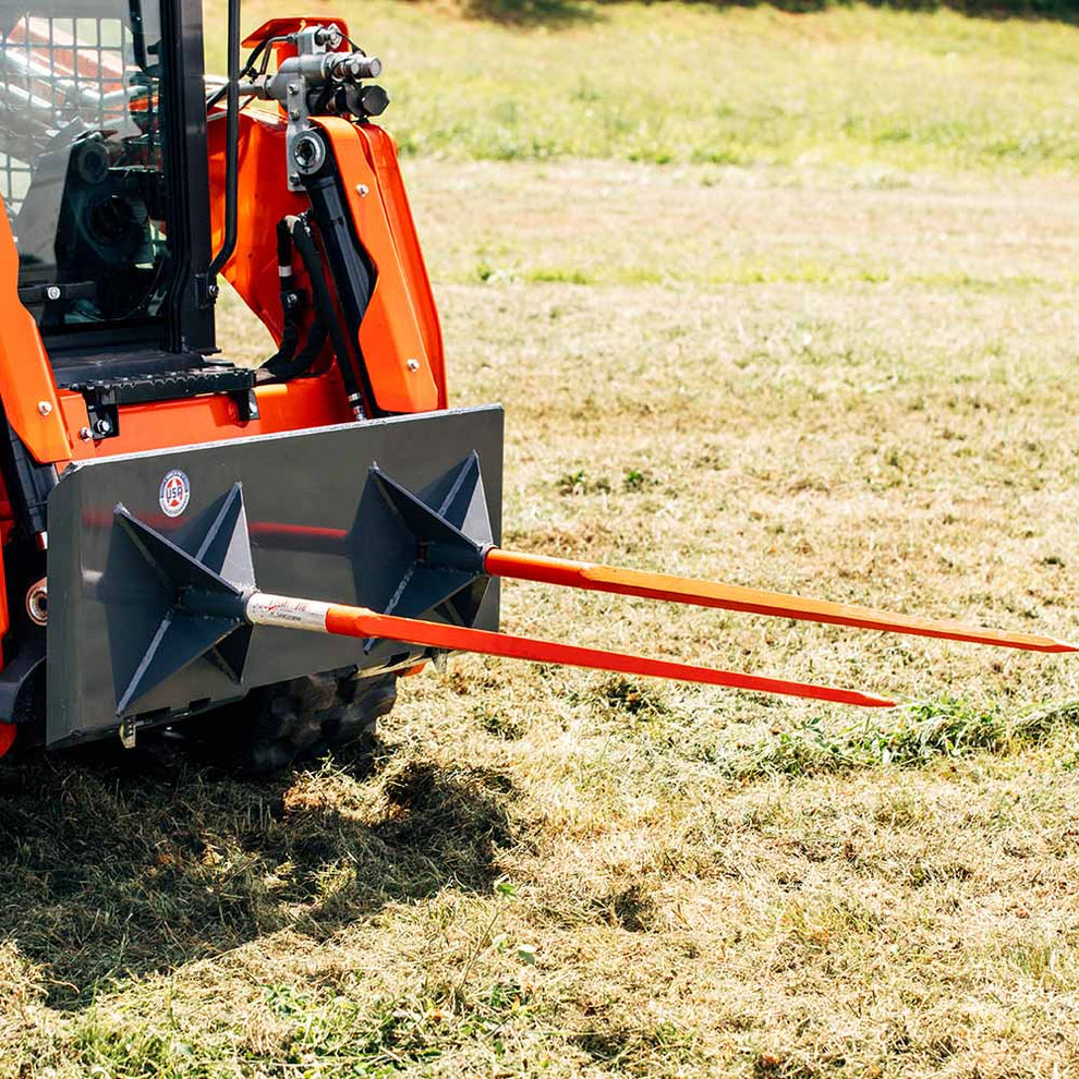 Dual Prong Hay Bale Spear Frame Attachment - USA Made - Universal Skid ...