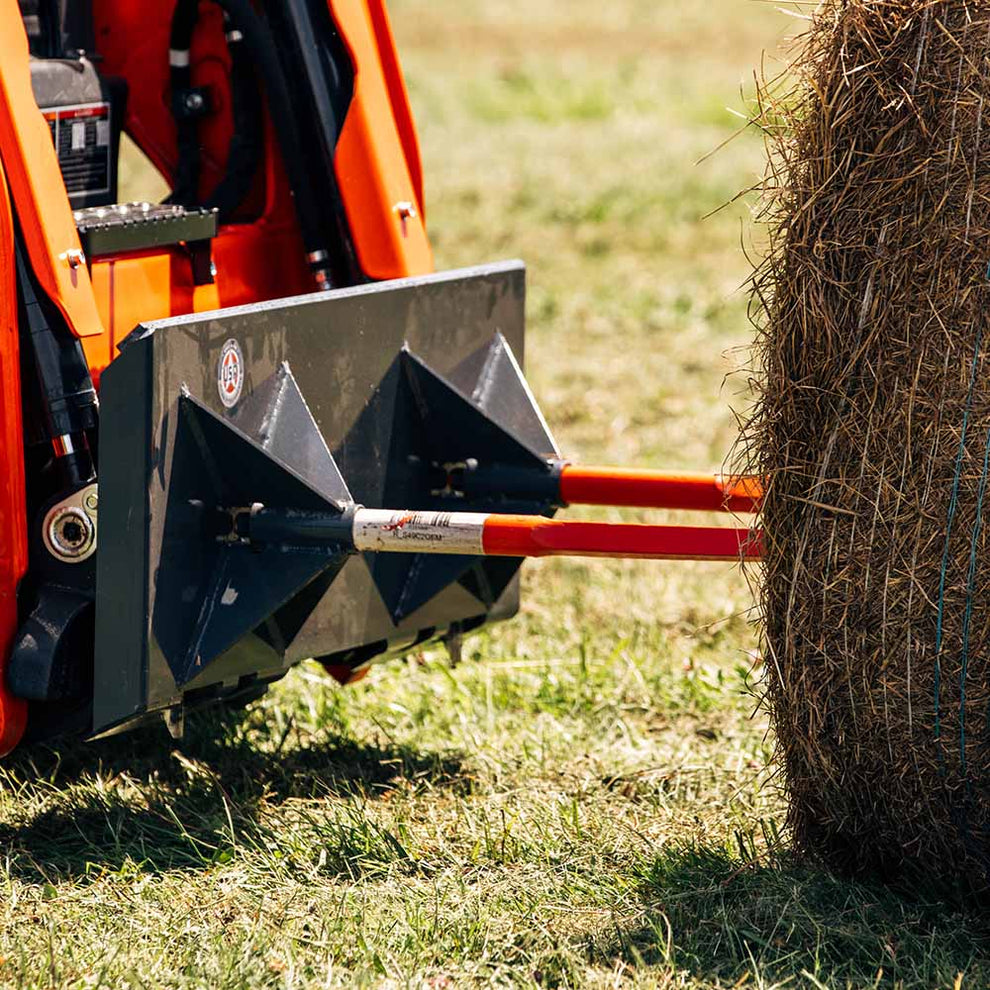 Dual Prong Hay Bale Spear Frame Attachment - USA Made - Universal Skid ...