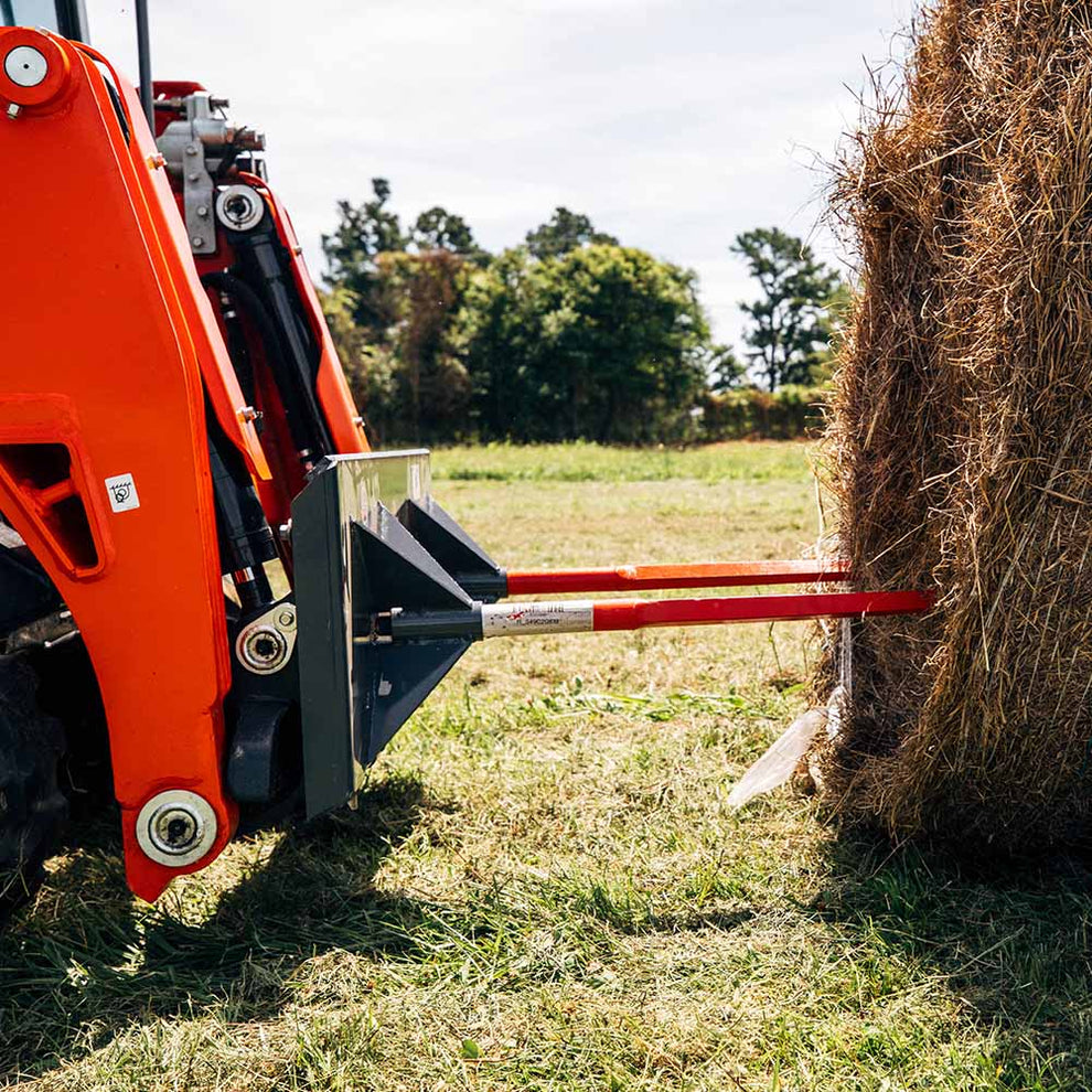 Dual Prong Hay Bale Spear Frame Attachment - USA Made - Universal Skid ...