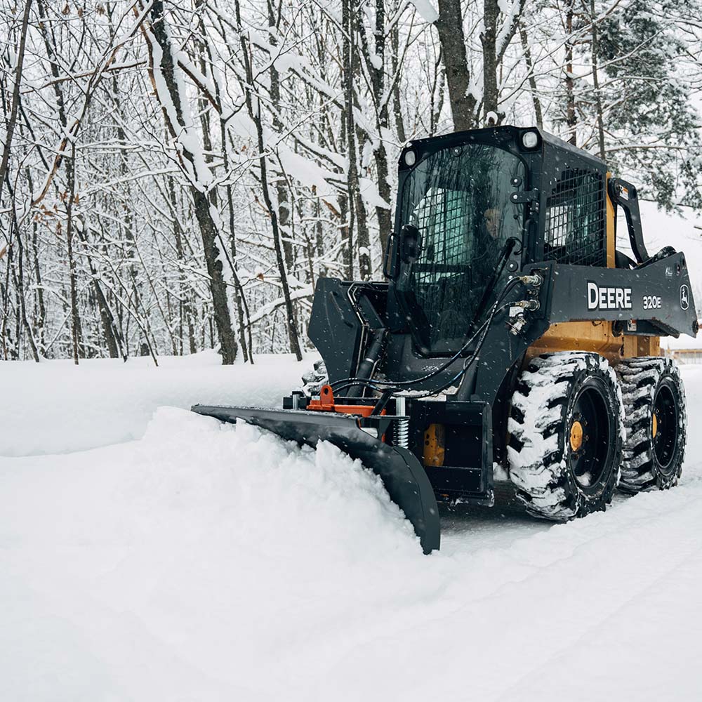 Hydraulic Skid Steer Dozer Blade - Universal Skid Steer Style Quick ...