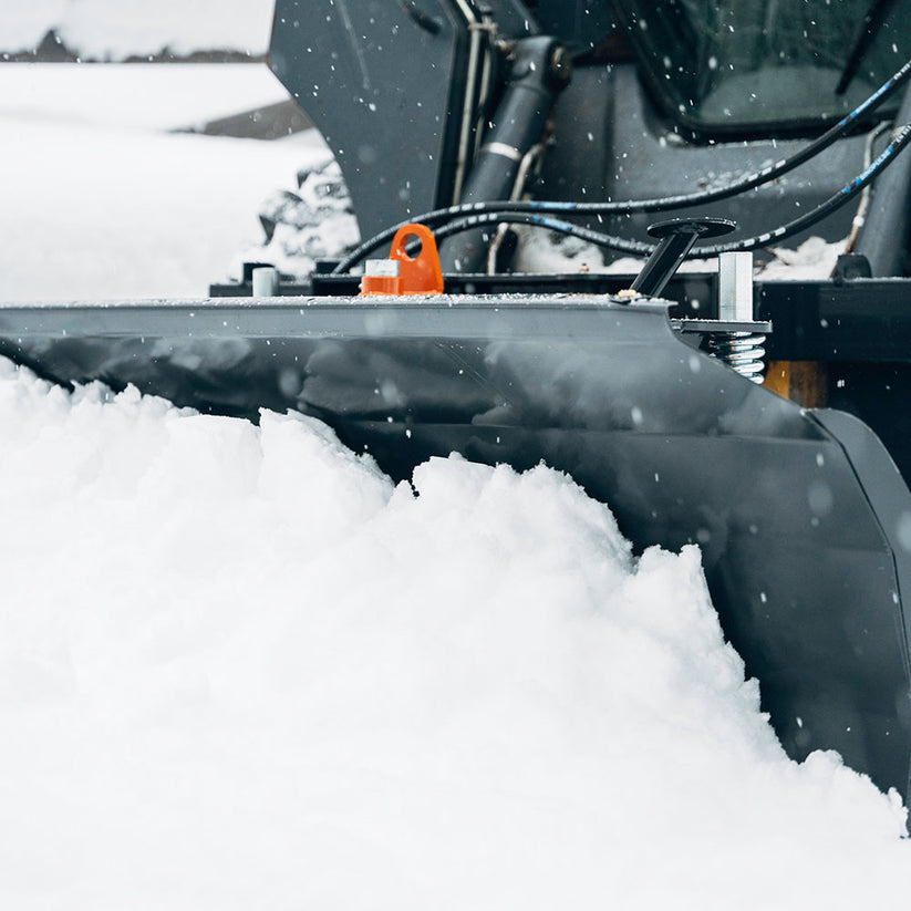 Hydraulic Skid Steer Dozer Blade - Universal Skid Steer Style Quick ...