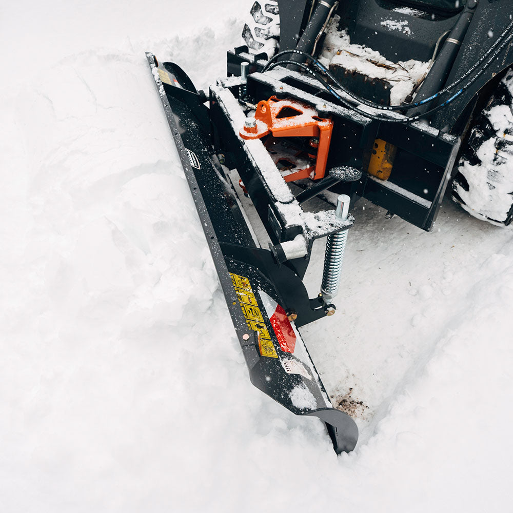 Hydraulic Skid Steer Dozer Blade - Universal Skid Steer Style Quick ...