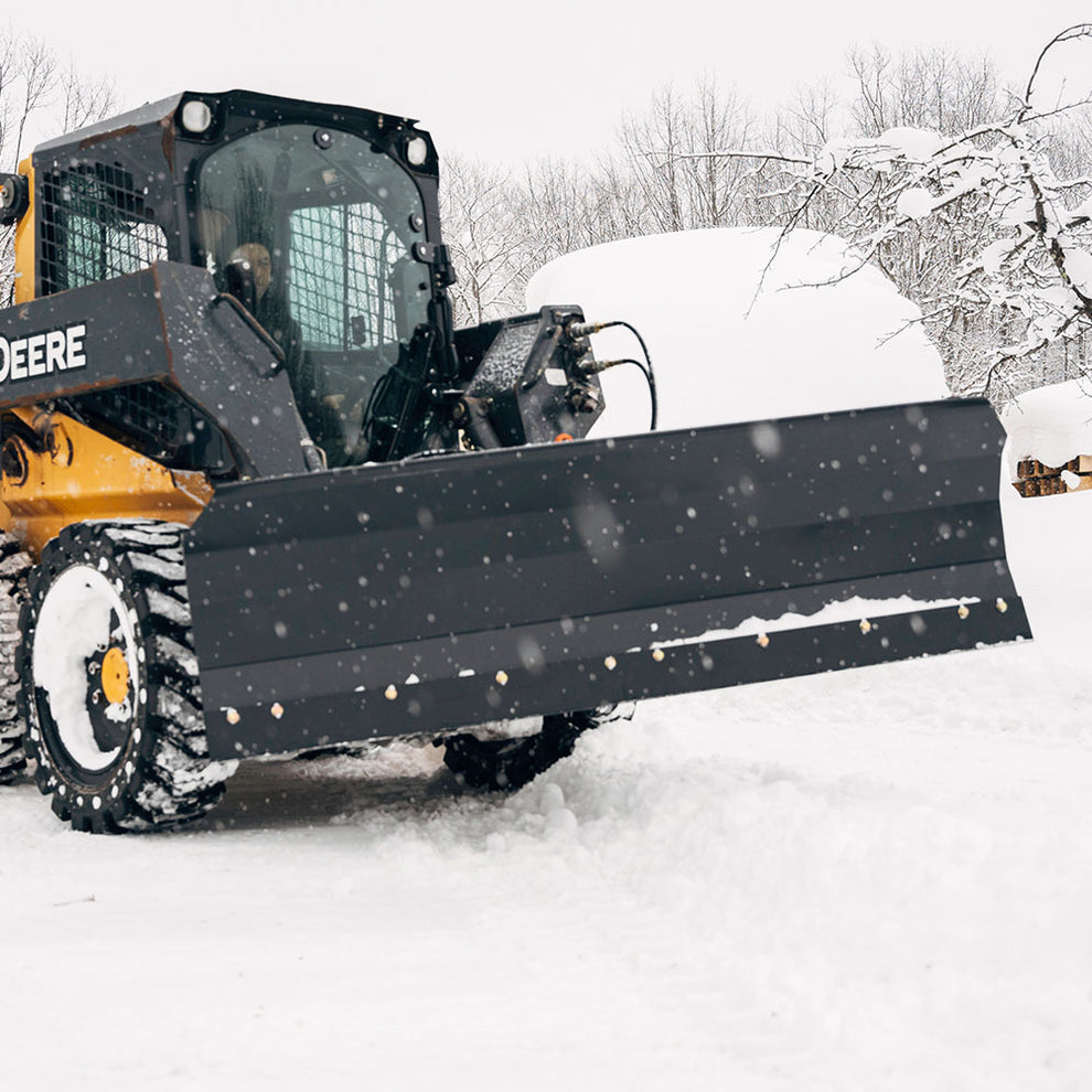 Hydraulic Skid Steer Dozer Blade - Universal Skid Steer Style Quick ...